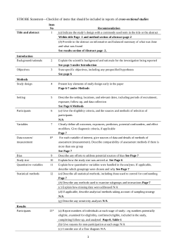 S1 STROBE Checklist