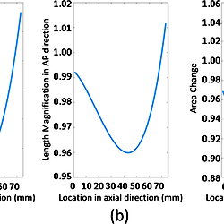 Length magnification in left-right (x-axis) and anterior-posterior (y ...