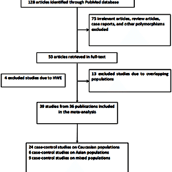 Study flow chart explaining the selection of the 39 eligible case ...