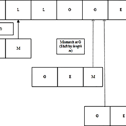 Boyer Moore algorithm.