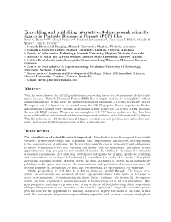 Embedding and Publishing Interactive, 3-Dimensional, Scientific Figures in Portable Document ...