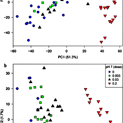 Multi-block PCA score plots from FT-IR spectra.