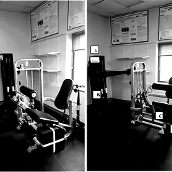 Configuration of the 1080 Quantum attached to Model A leg extension.