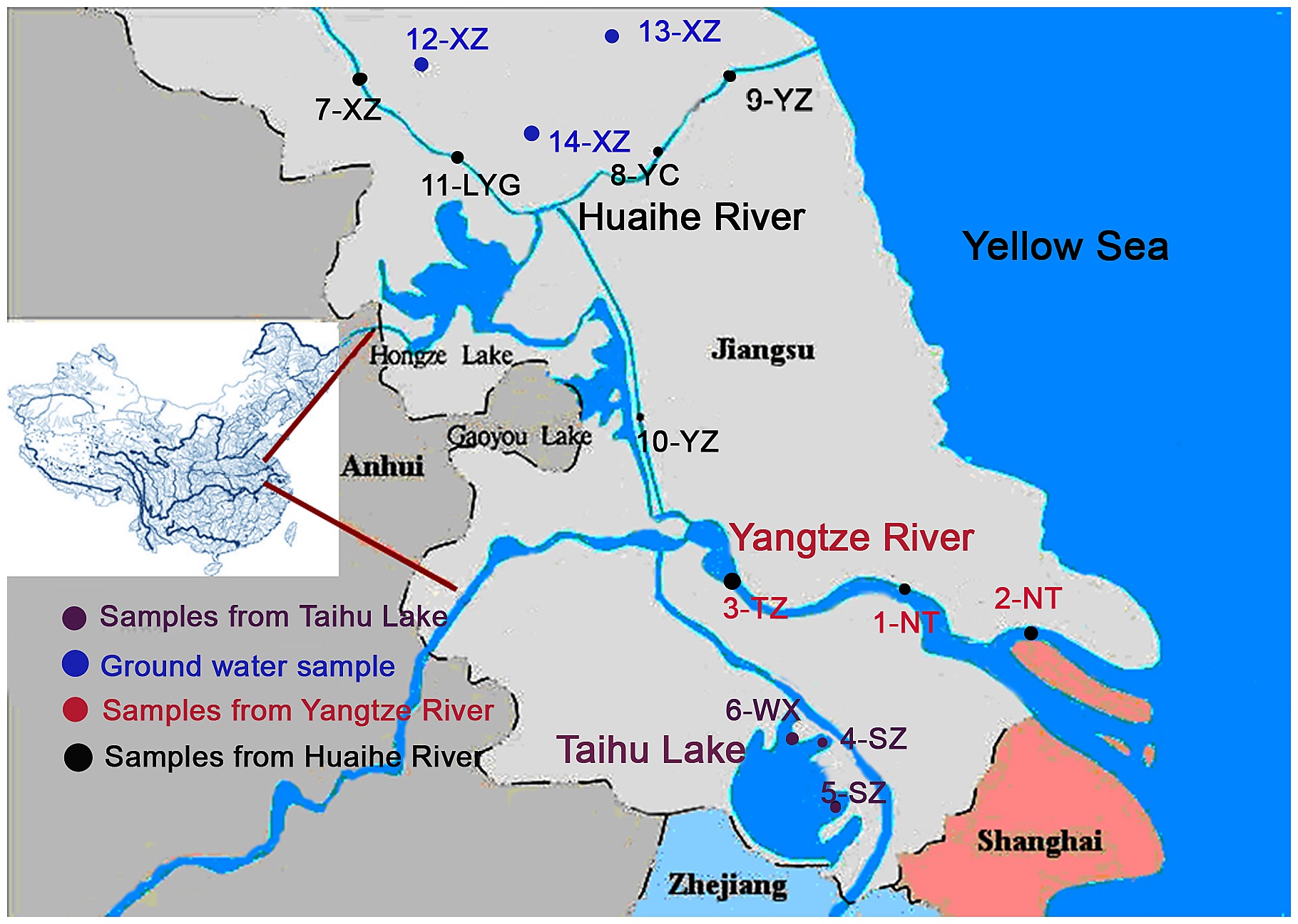Huai River Map