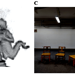 Two examples of laser scanning scene.