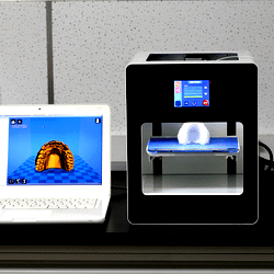 FDM machine and the angle of printing.