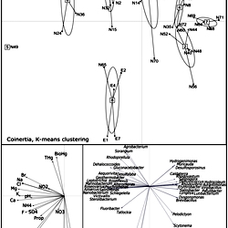 Co-inertia analysis of the chemical and microbial data.