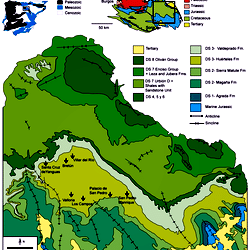 Geographical and geological setting.