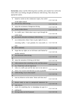 Effect of personality traits on driving style: Psychometric adaption of ...