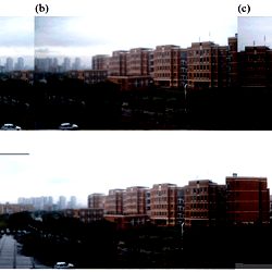 Experiments on the entire image-stitching algorithm (V): (a) Video ...