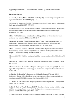 Appraisal Tools for Clinical Practice Guidelines: A Systematic Review