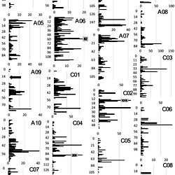 Overview of genome-wide SNP density in the B. napus SNP map.