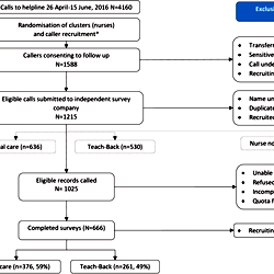 Flow chart of calls.