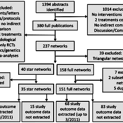 Flow chart of identified networks.