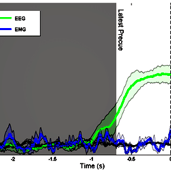 Comparison of decoding using EEG and EMG for the last three ...