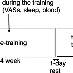 Schedule of VAS questionnaire estimation, sleep evaluations, and blood ...