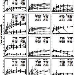 Changes in the major amino acids and nitrogen compounds identified from ...