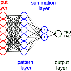 Architecture of the probabilistic neural network.