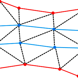 Schematic representation of delineated and intermediate contours.