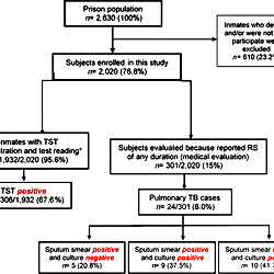 Flowchart of inmates included in the study.