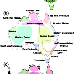 Spatial agreement between our six phytogeographical regions of ...