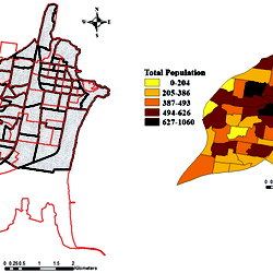 Map of the study area (SA2 Name: Wollongong) and SA1-specific total ...