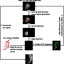 Flowchart of the proposed ear detection scheme.