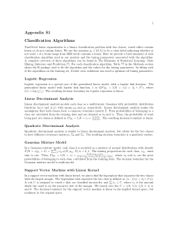 Appendix S1 - A Comparison of Supervised Machine Learning Algorithms and Feature Vectors for MS ...