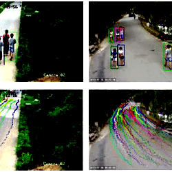 Examples from the PKU dataset: The first row shows sample images with labelled pedestrians in ...