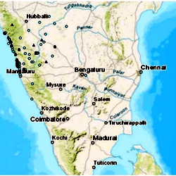 Geographical distribution of study patients and infecting LPS genotypes ...