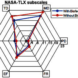 The weighted scores of the NASA-TLX subscales in the automatic sessions ...