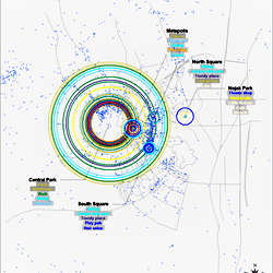 Crowd-sourced cognitive map of Dongtan.