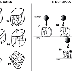 Freehand and bipolar cores from Sibudu's layer GS.