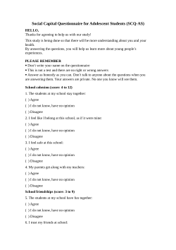 File S1 - Development and Validation of a Social Capital Questionnaire ...