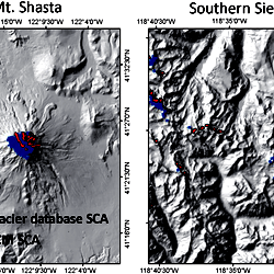 Visual comparison between modeled snow covered area and permanent ...