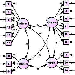 Structure of the MHLC Form C as hypothesized by the original test ...