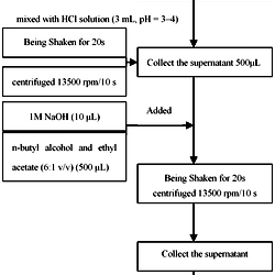 Sample pretreatment procedure flow diagram.
