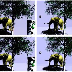(A): Shadow Maps, (B): PCF, (C): CSMs with Gaussian blurring, (D): Z ...