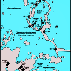 Map of the temperature gradient.