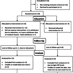 Flow diagram of human study.
