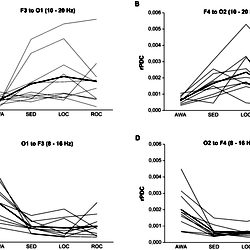 Individual and mean rPDC values at different stages of the study.