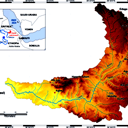 Map of Giba catchment.