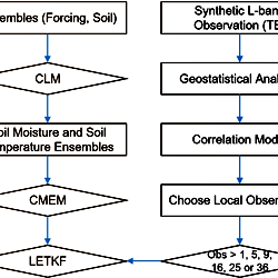 The data assimilation flow chart.