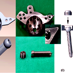 A schematic drawing (left) and a photograph (right) showing (A) a ...