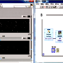 (a) Labview data acquisition front panel (b) Labview data acquisition ...