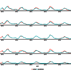 The prediction graph of each model.