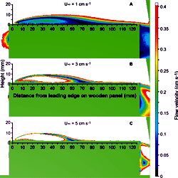Laboratory flume experiment.