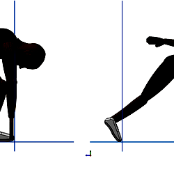 Two rigid articulated body positions mimicking two limit transient body ...