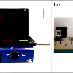 Item - The MicroStar reader system and the nanoDot OSLD, respectively ...