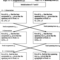 The process of the emulated Nash-Genetic algorithm is shown.